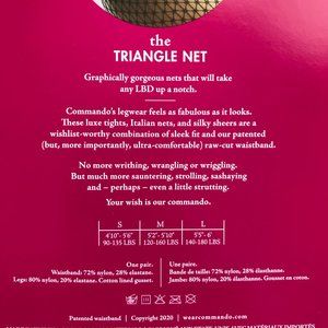 Commando | Accessories | Commando The Triangle Net Fishnet Pantyhose ...